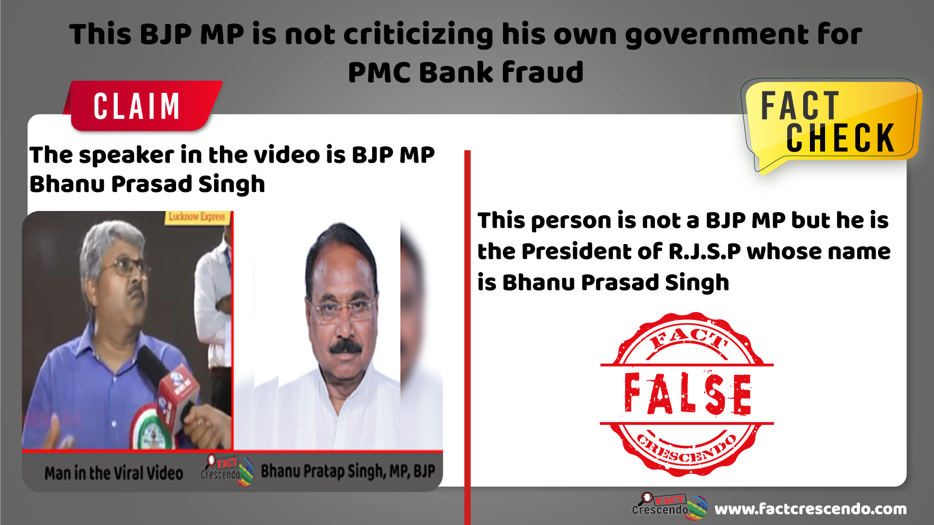 This BJP MP is not criticizing his own government for PMC Bank fraud ...