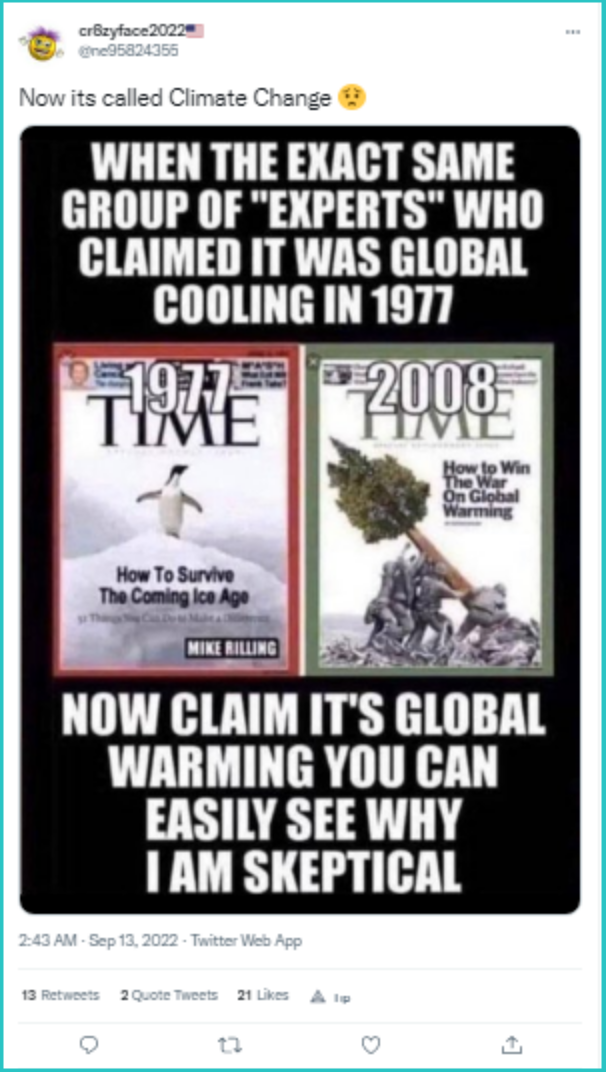 Fake 1977 Edition TIME Magazine Cover Photo Predicting ‘Coming Ice Age ...