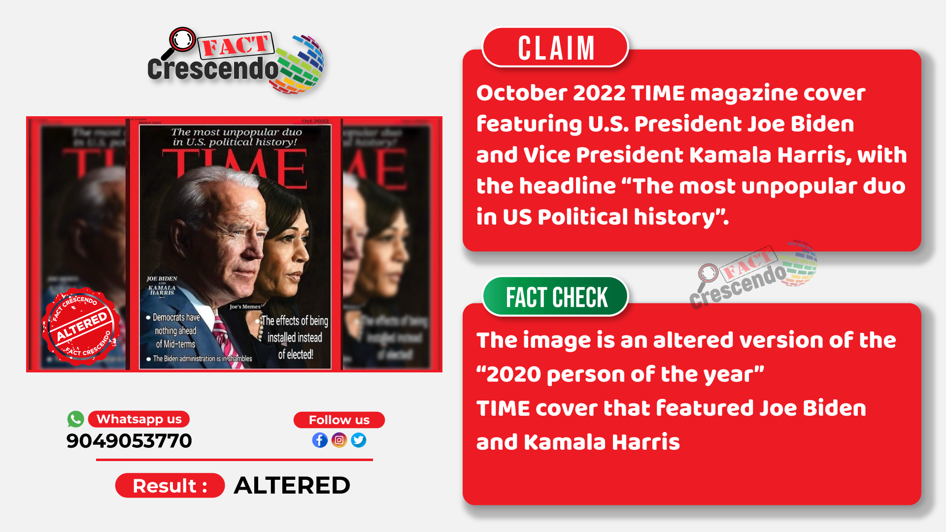 ‘The most unpopular duo in U.S. political history’: Viral cover of TIME ...