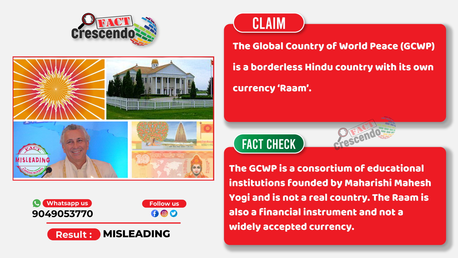 GCWP Fact Checked: The Reality of the Hindu Country with Its Own Raam ...