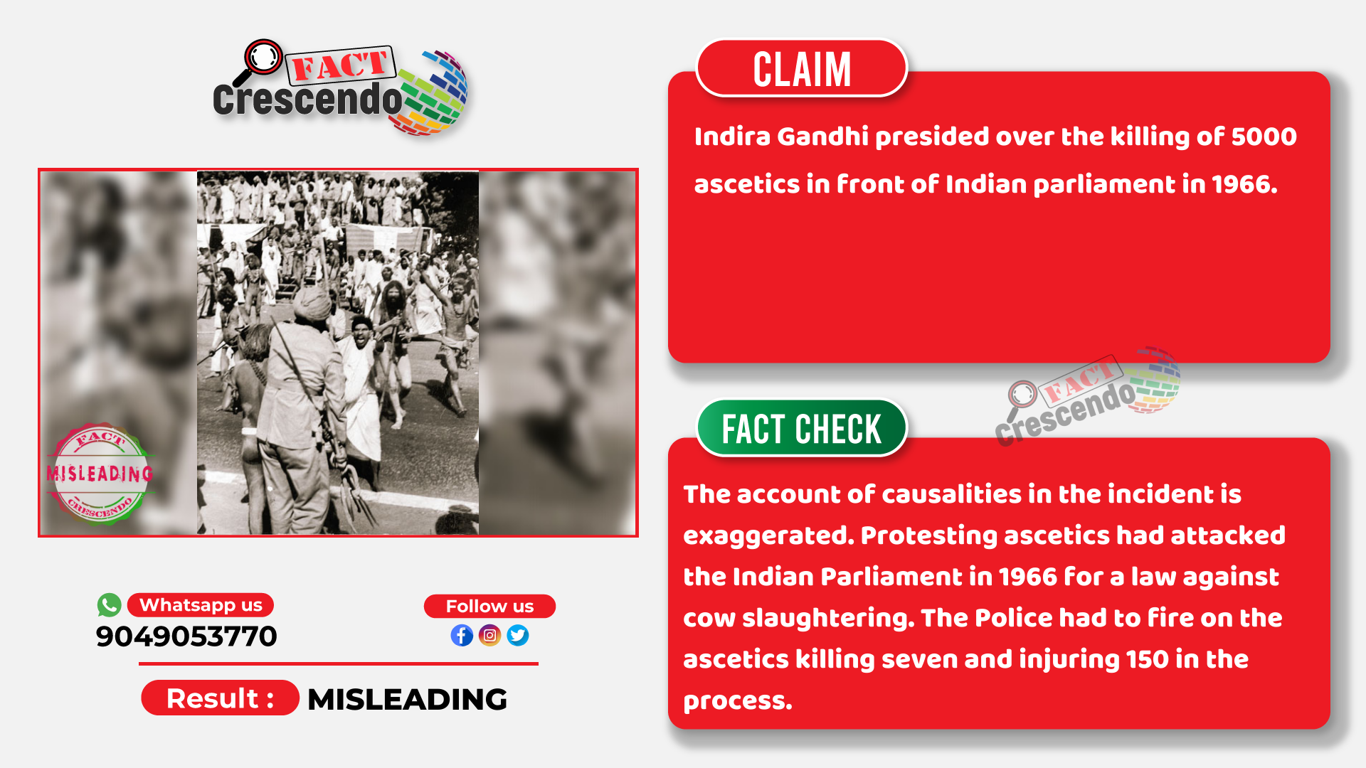 The Complete Truth of the 1966 Protests Outside the Indian Parliament ...