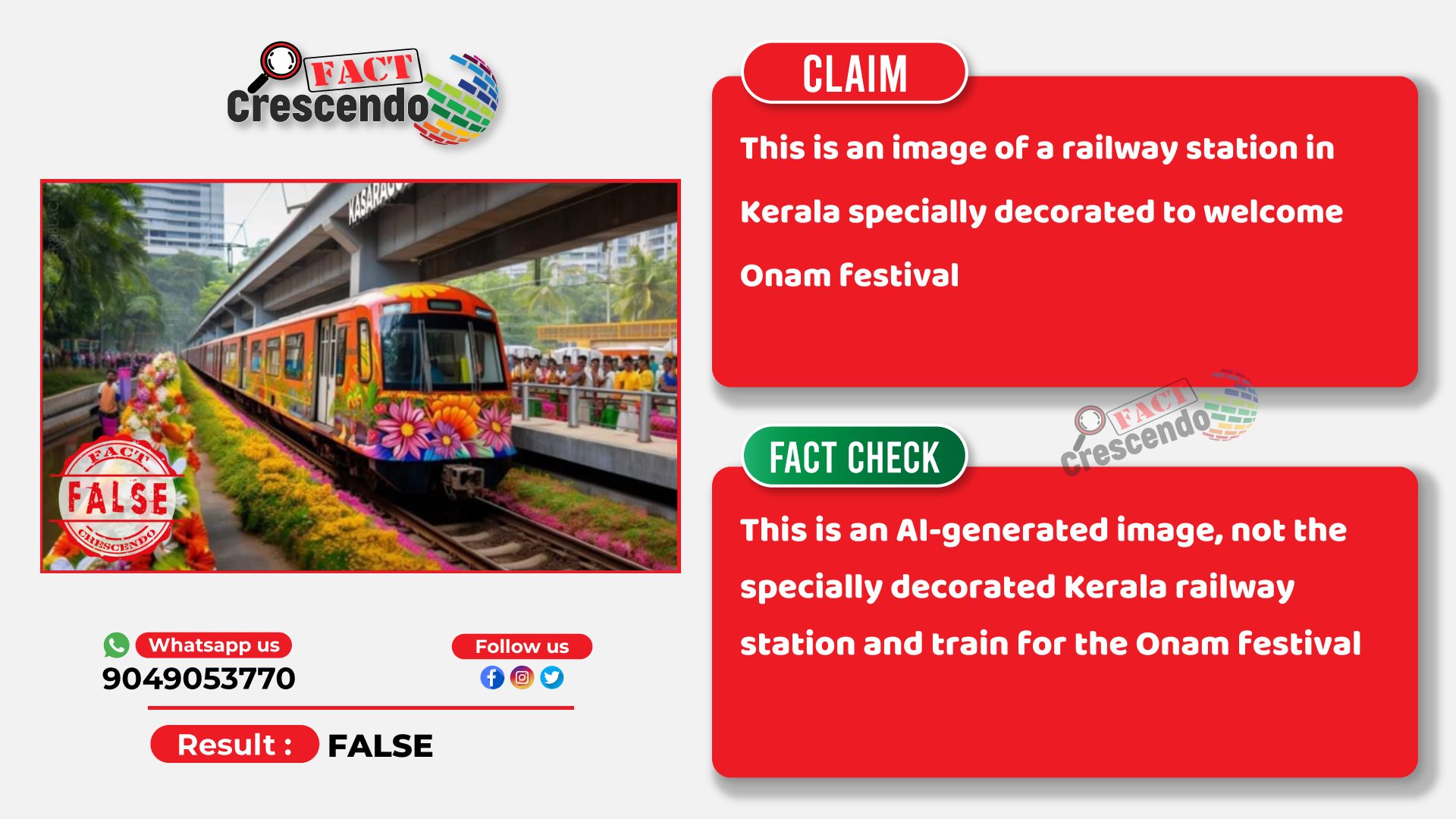 An AI-generated image goes viral as a railway station in Kerala is ...