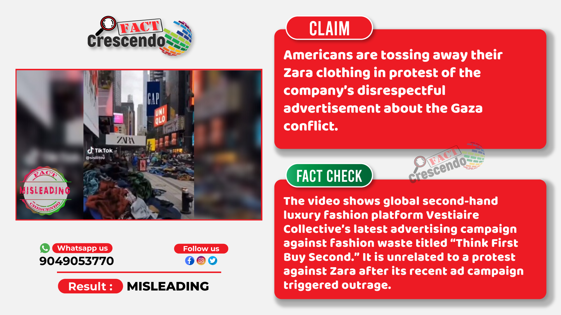 Video of ad campaign against fast fashion shared as protest against ...