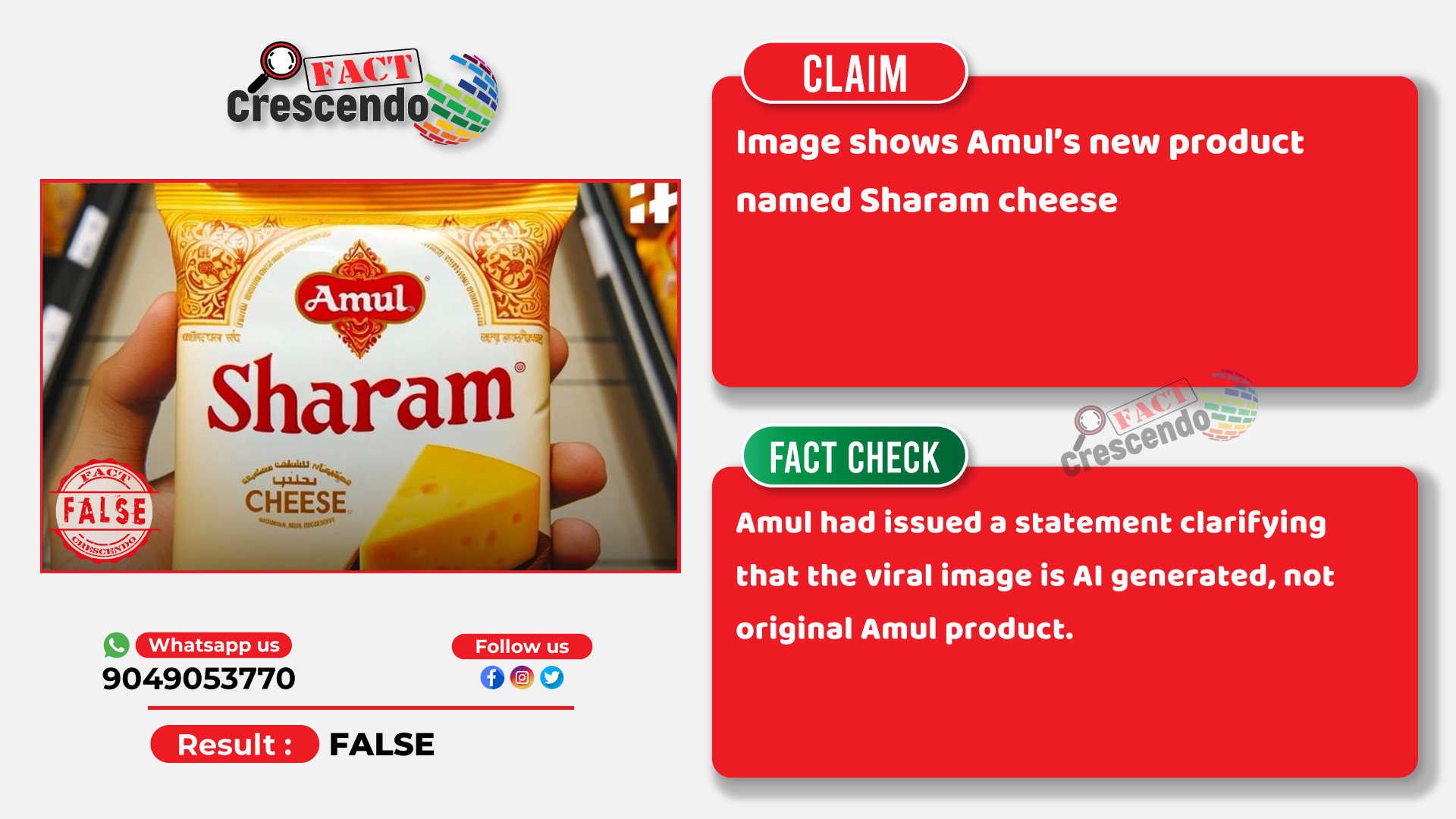 Is Amul launched a new product with the name ‘Sharam’? Know the truth ...