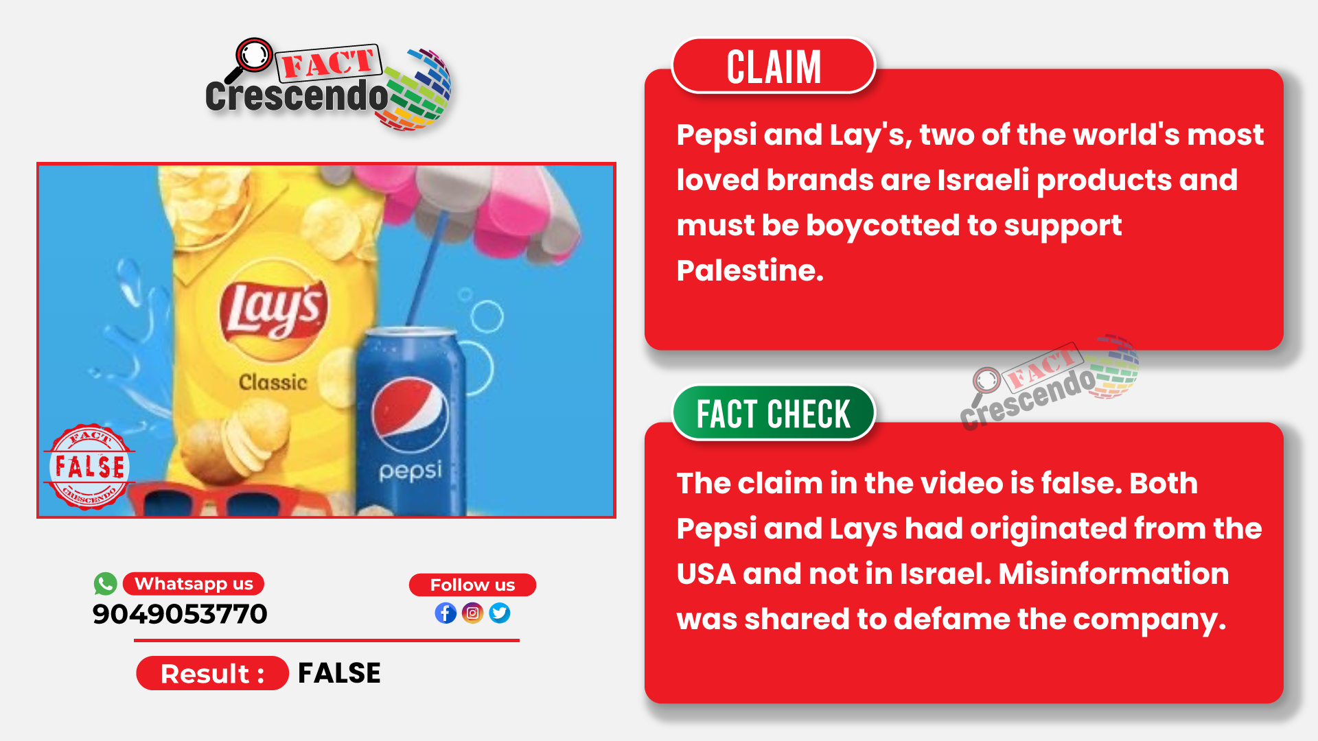 Are Pepsi and Lay's, two of the world's loved brands, Israeli products ...