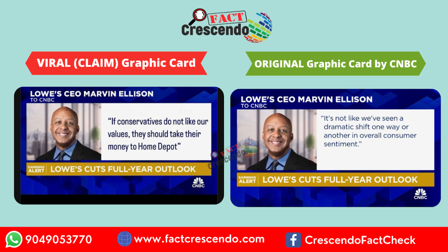 Fake Quote Attributed to Lowe's CEO Marvin Ellison - Fact Crescendo