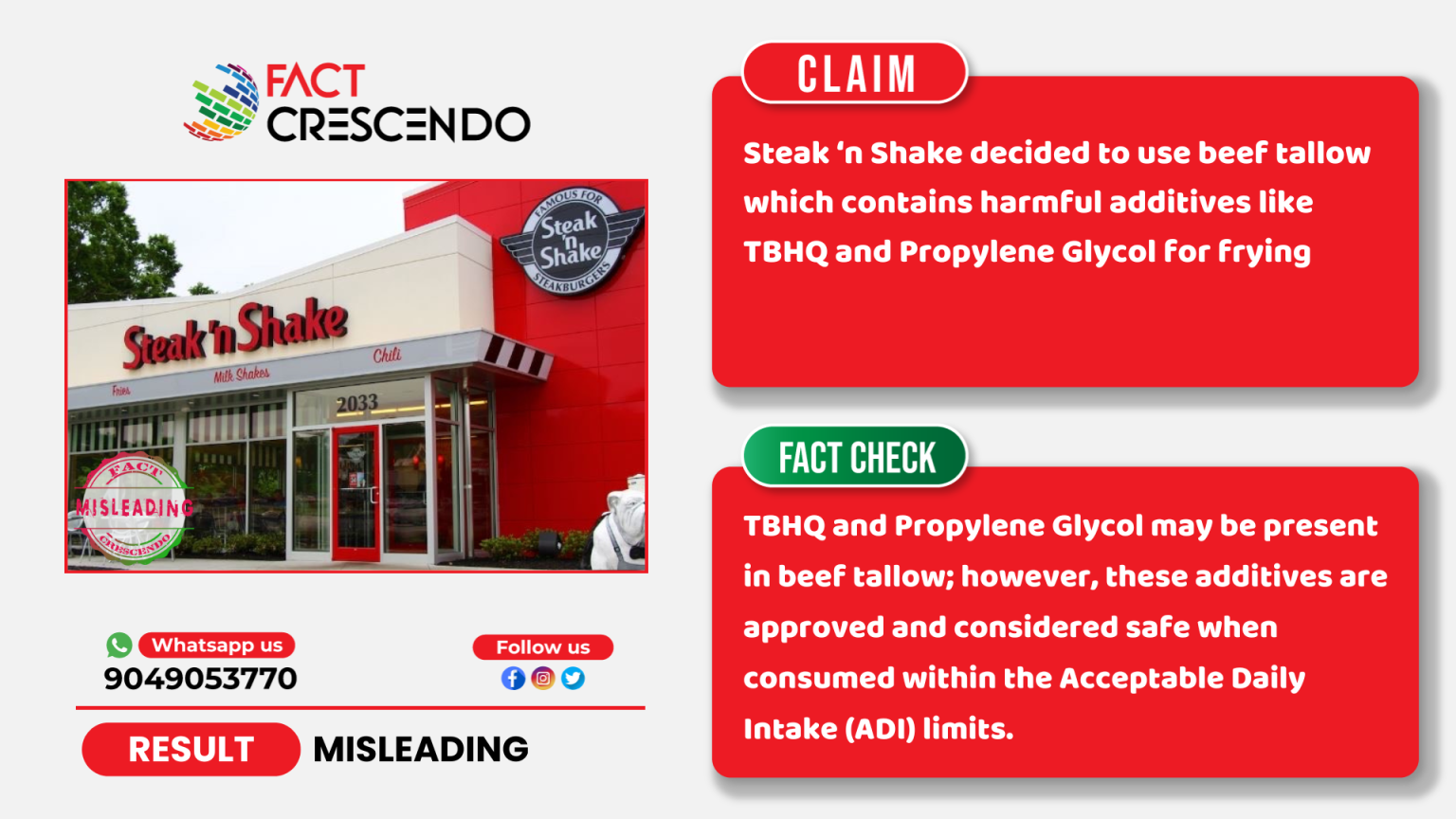 Is Steak 'n Shake's Initiative to Use Beef Tallow for frying Safe or ...