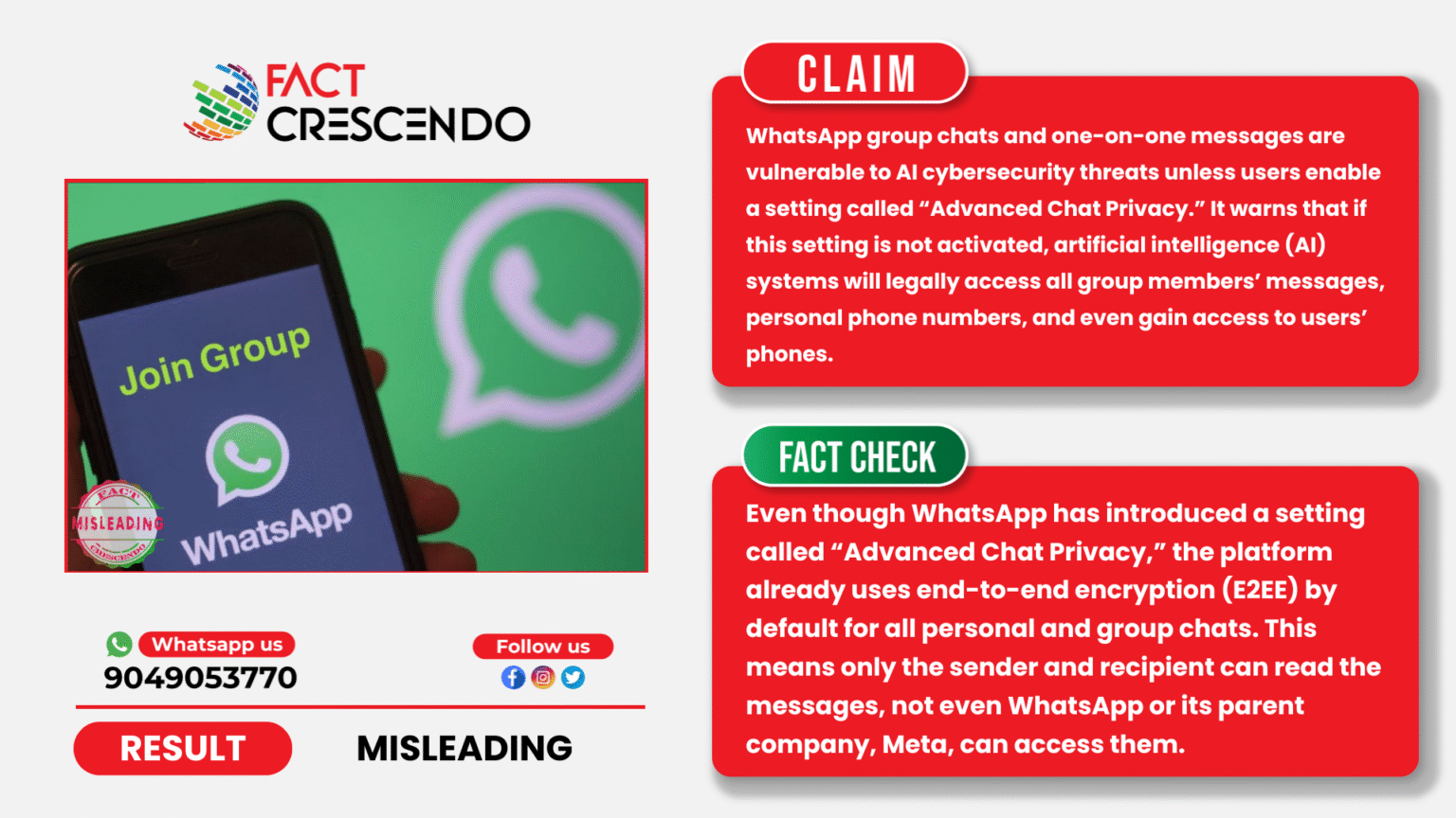 Will AI Access Your WhatsApp Chats Without “Advanced Chat Privacy ...