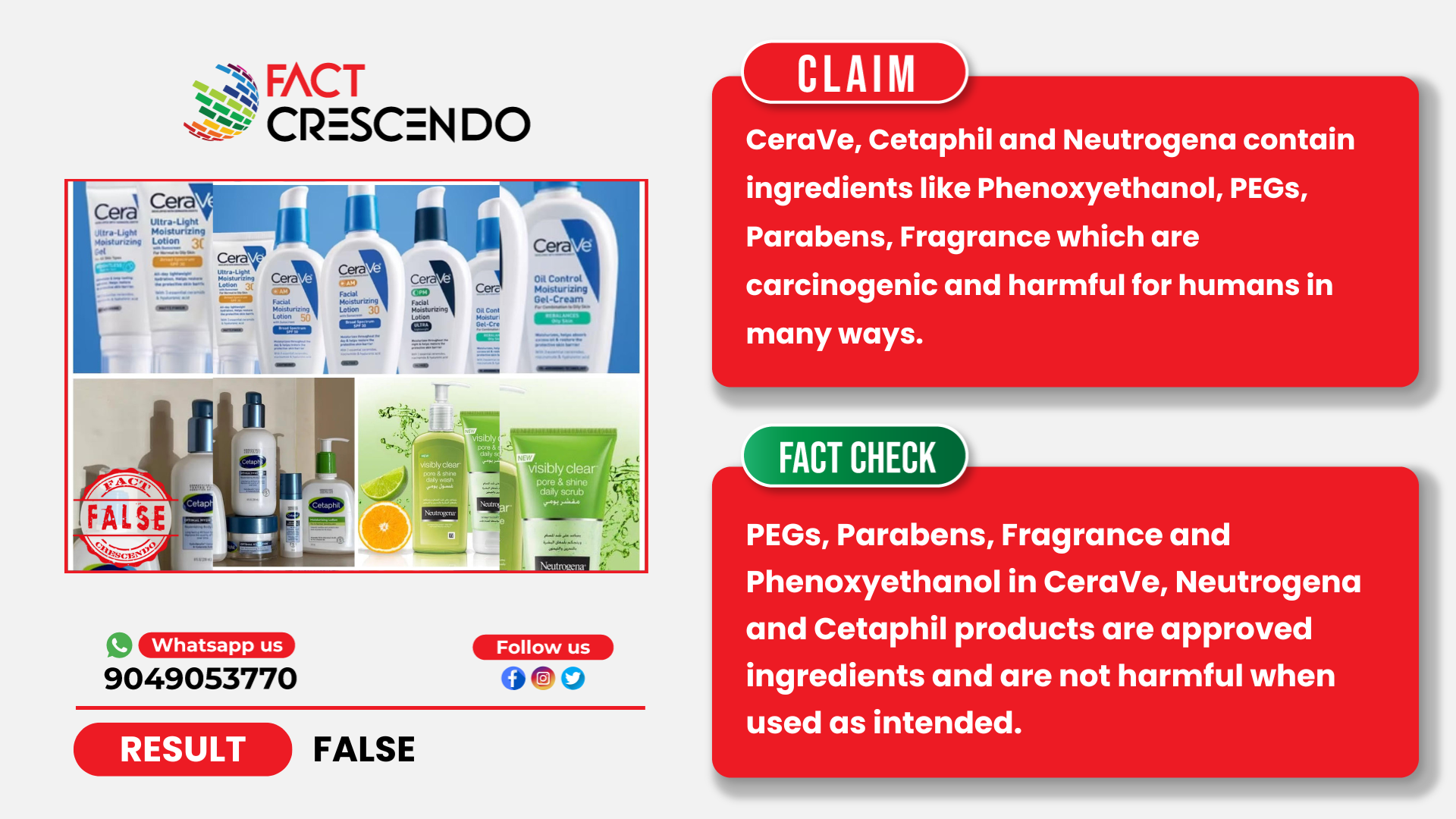 Ingredients in Neutrogena, CeraVe and Cetaphil are not safe for humans ...