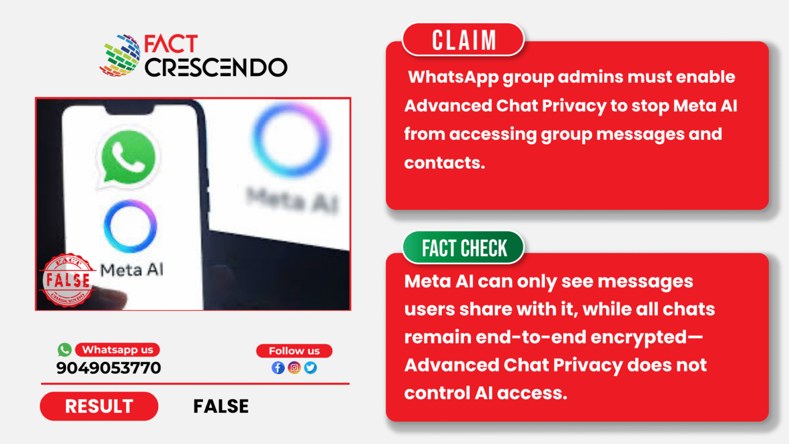 Viral Claim That WhatsApp Group Admins Must Enable Advanced Chat ...