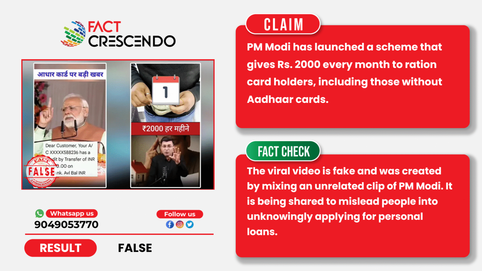 AI Video: PM Modi is Not Giving Rs. 2000/Month to Ration Card Holders ...