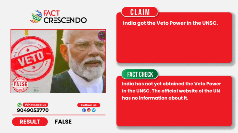 India Got The Veto Power In The UNSC? Here's The Truth. - Fact Crescendo