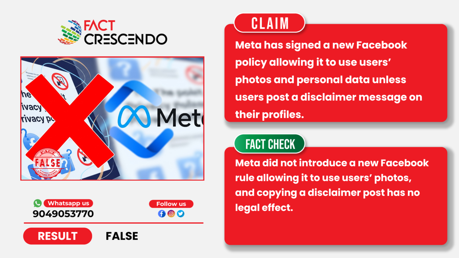 Viral Facebook Post Claiming Meta Can Use Users’ Photos Is False - Fact ...
