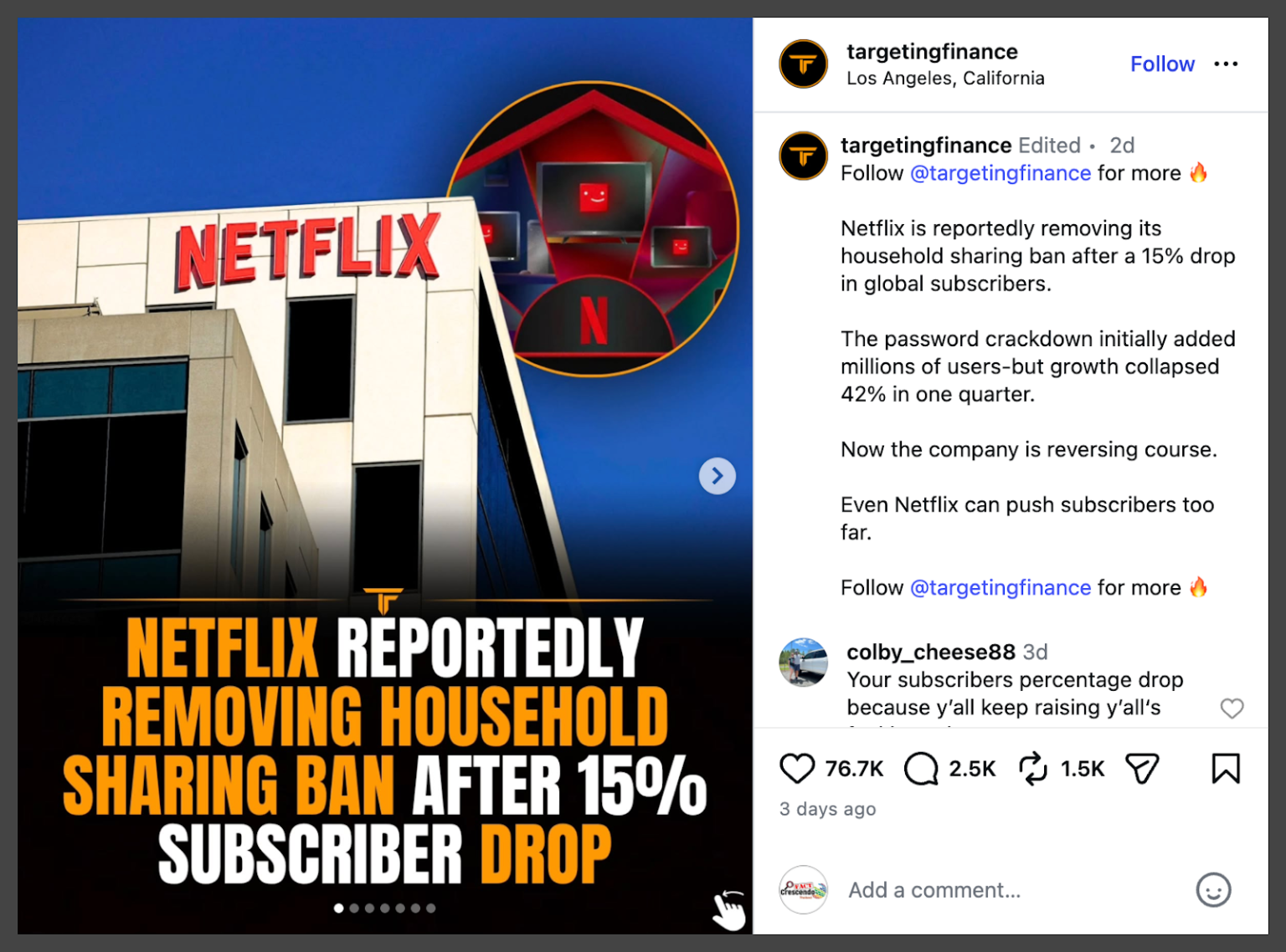 Netflix Is NOT Reversing Its Household Sharing Ban After a “15% ...
