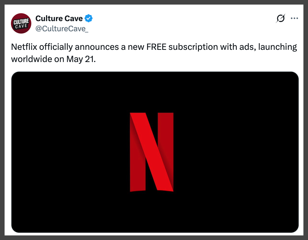 Netflix Has Not Announced a Free Worldwide Subscription Plan Launching ...