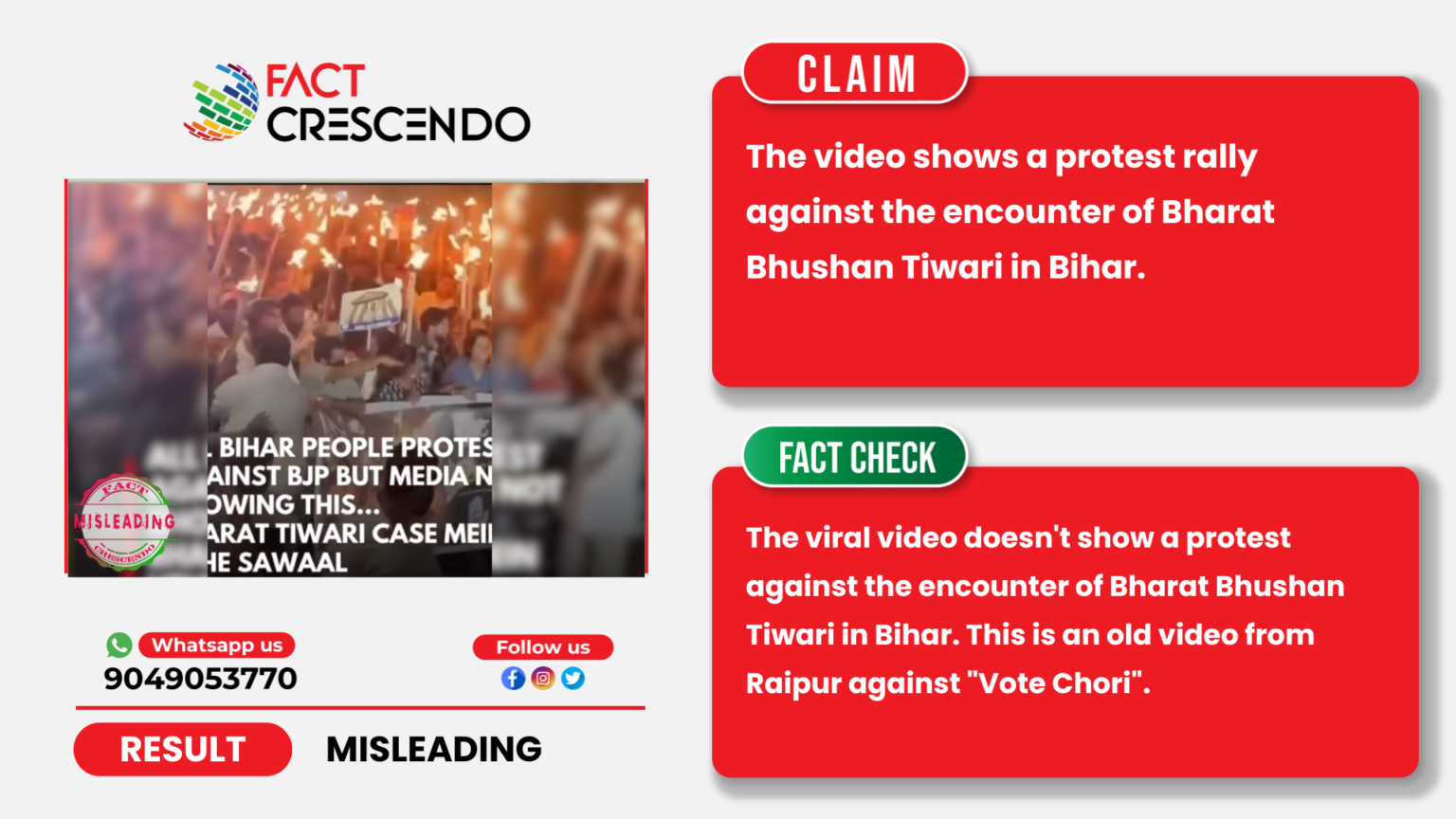 Old Video From Vote Chori Protest Rally In Raipur Is Going Viral ...